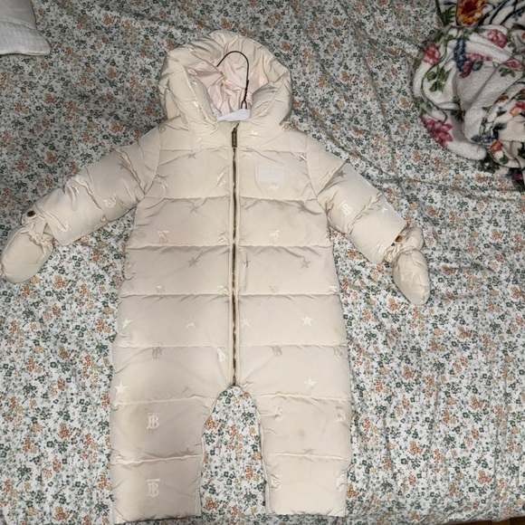 Burberry | Jackets & Coats | Burberry Baby Offwhite Down Star Monogram ...